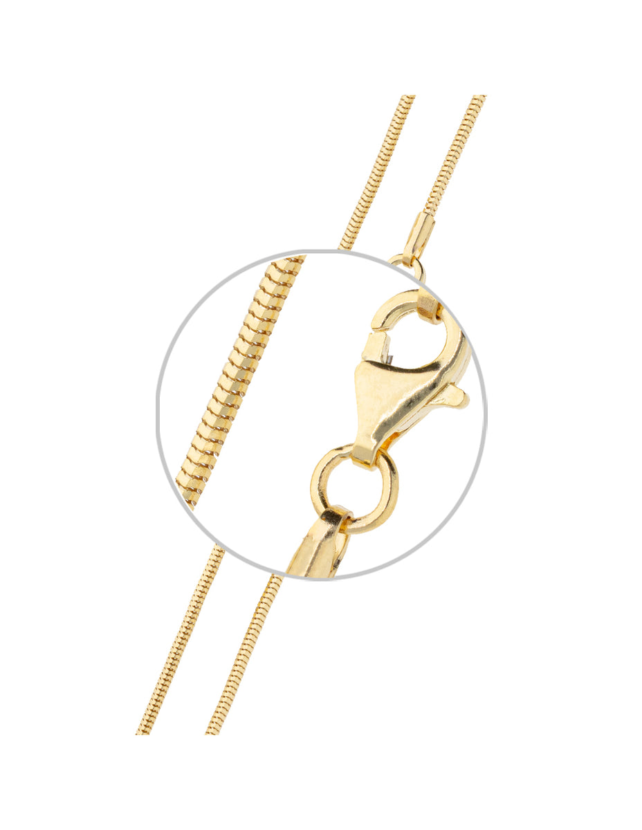 Cadena de Oro Amarillo 14K Tipo Cola de Ratón – 1.4 mm – FONELLI JOYERIA