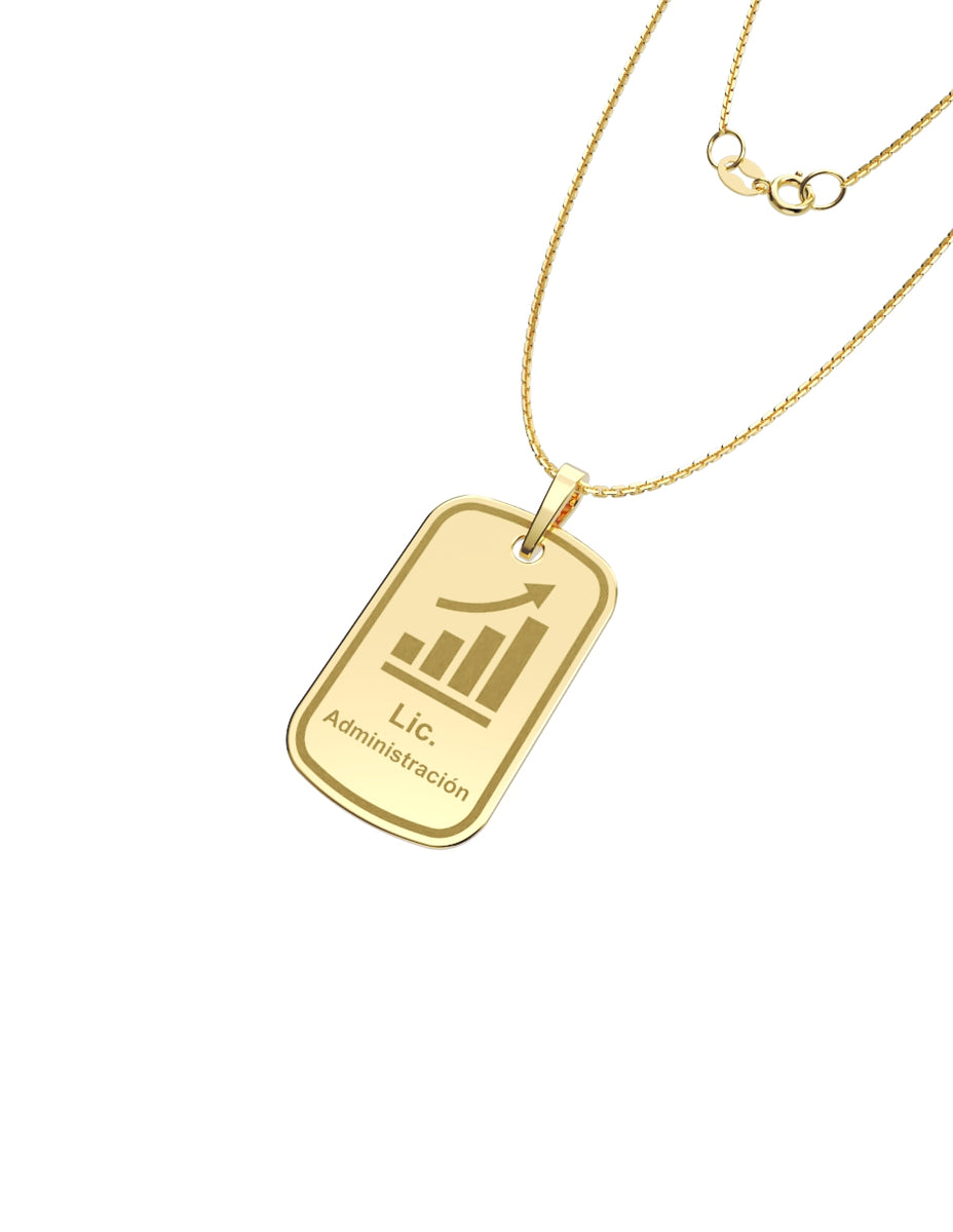 Dije de Graduación Lic. en Administración Oro 14k – FONELLI JOYERIA